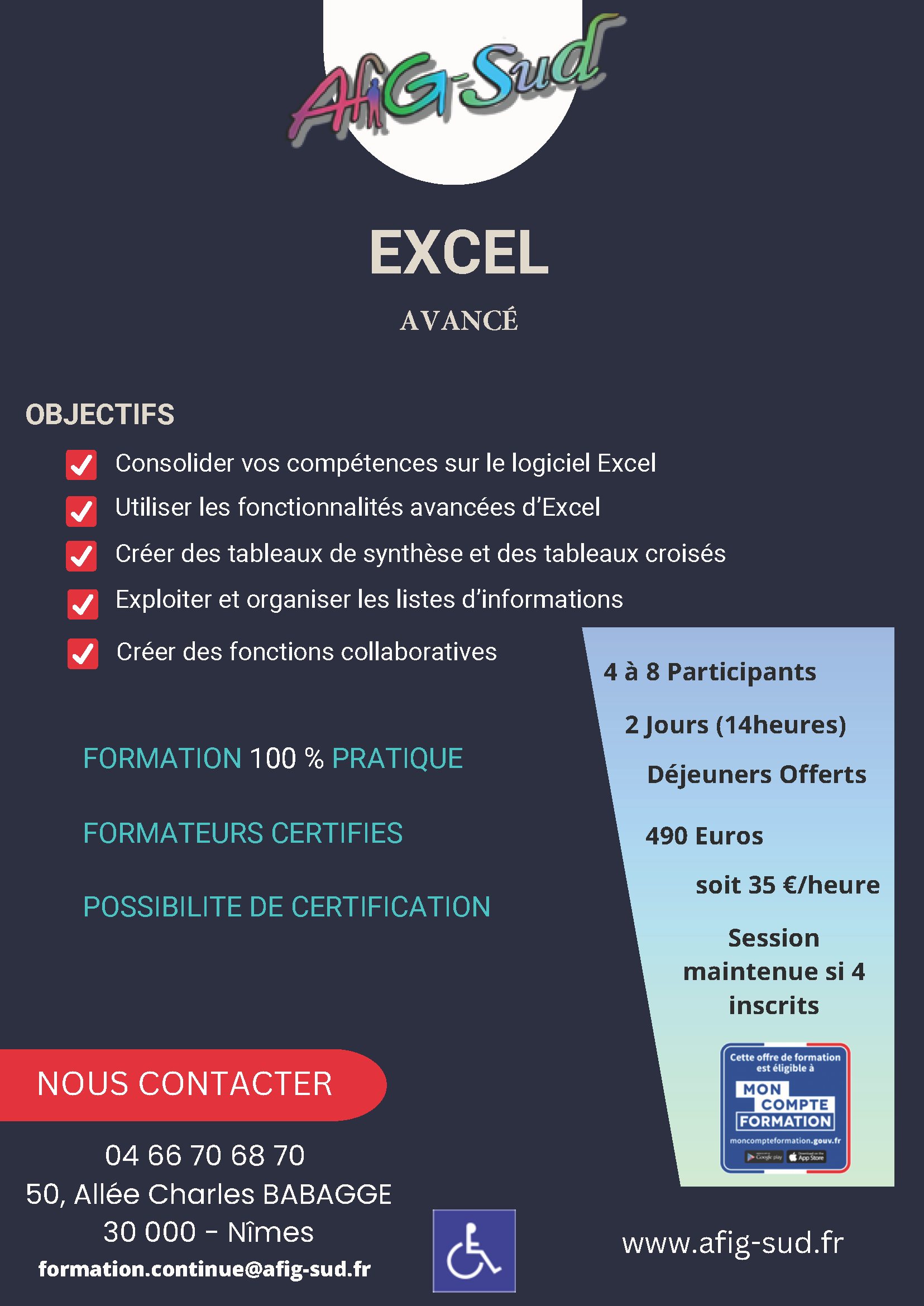Excel Avancé - Afig-Sud