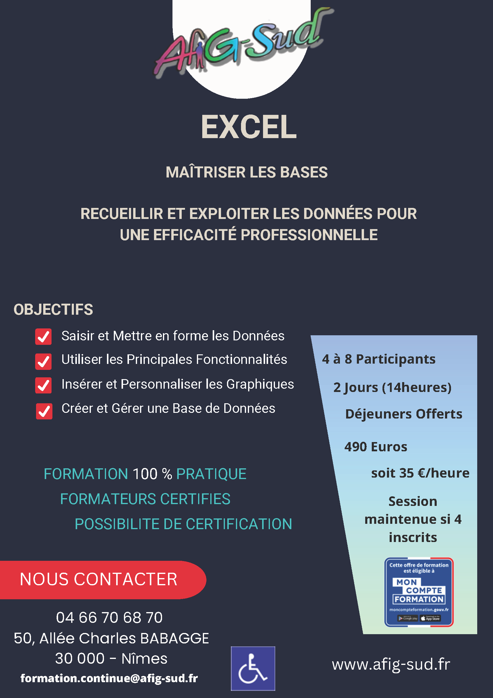 Excel Initiation - Afig-Sud
